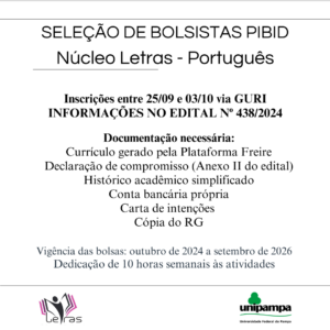 O PIBID é uma oportunidade ímpar para estudantes de licenciatura ...